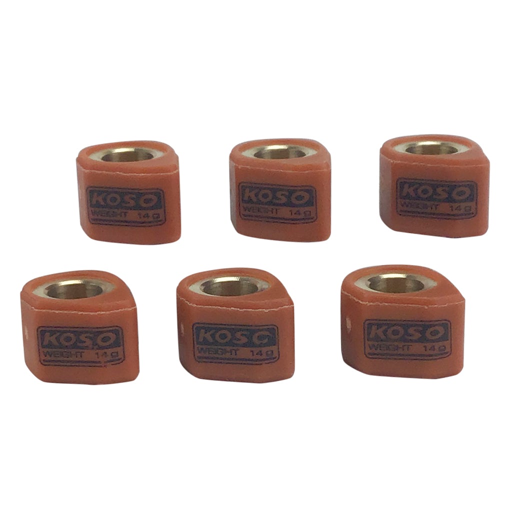 18x14 - 14 Gram Variator Slider Weight Kit - GY6 125cc 150cc 170cc ...